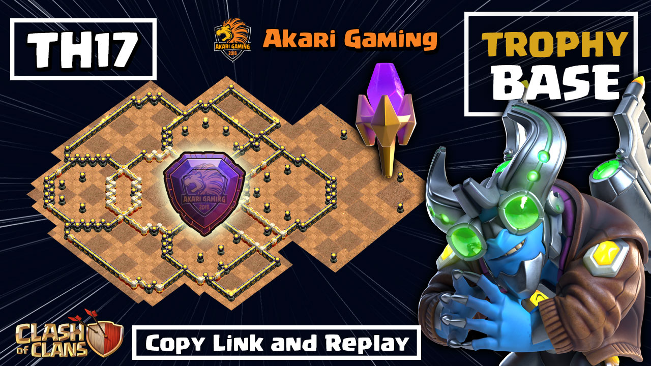 New Base TH17 Thủ 1 Sao Rank 5k8 Có Súng Cối Bắn Đá Tháng 7 2025 Clash of clans